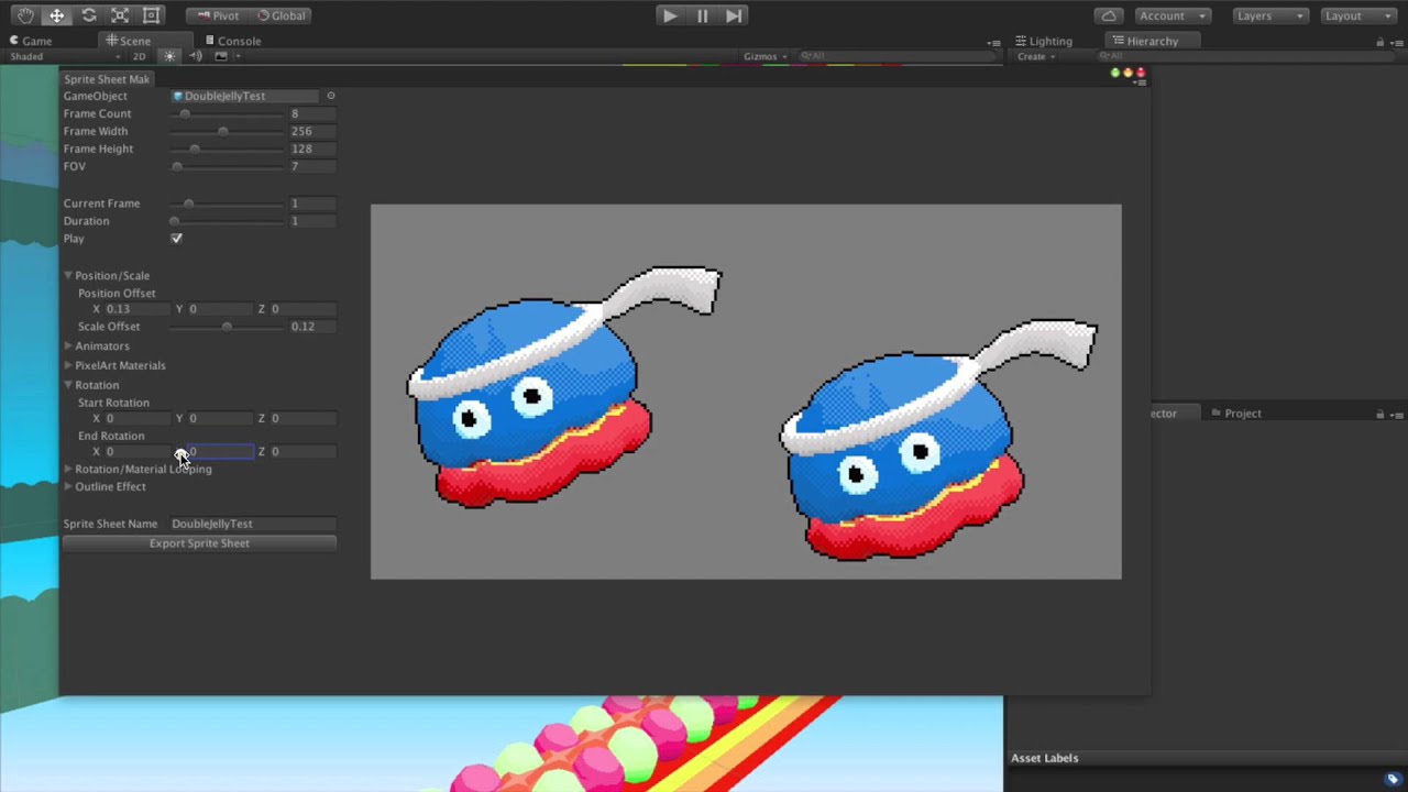 PixelRender 1.1, Sprite Sheet Maker overview