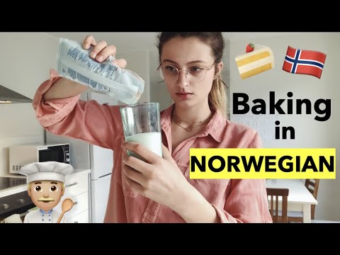 Baking a cake in Norwegian! + future tense practice 🇳🇴