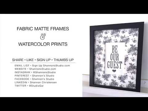 Shannon's Studio DIY Fabric Matte Frames