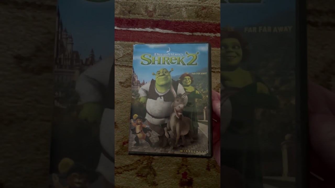 Shrek, Shrek 3-D and Shrek 2 DVDs