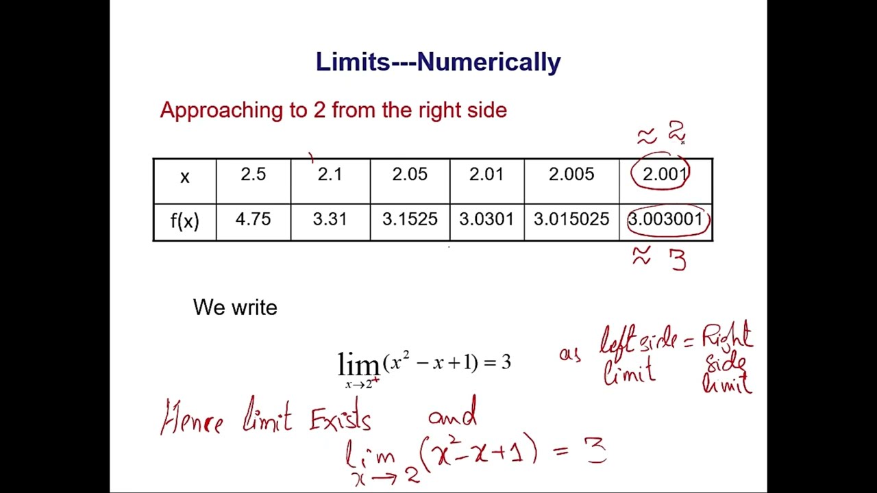 Calculus: Computing Limits Numerically and Graphically
