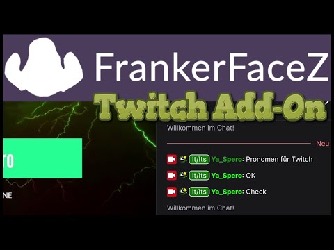Personalpronomen in Twitch Chat | Add-ons | FrankerFaceZ | OBS Studio | Ya-Spero®