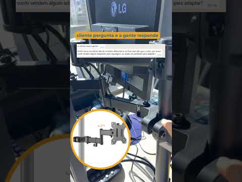 Solution for customers with 2 monitors at different heights - keep them level with the ft-726m2 f...