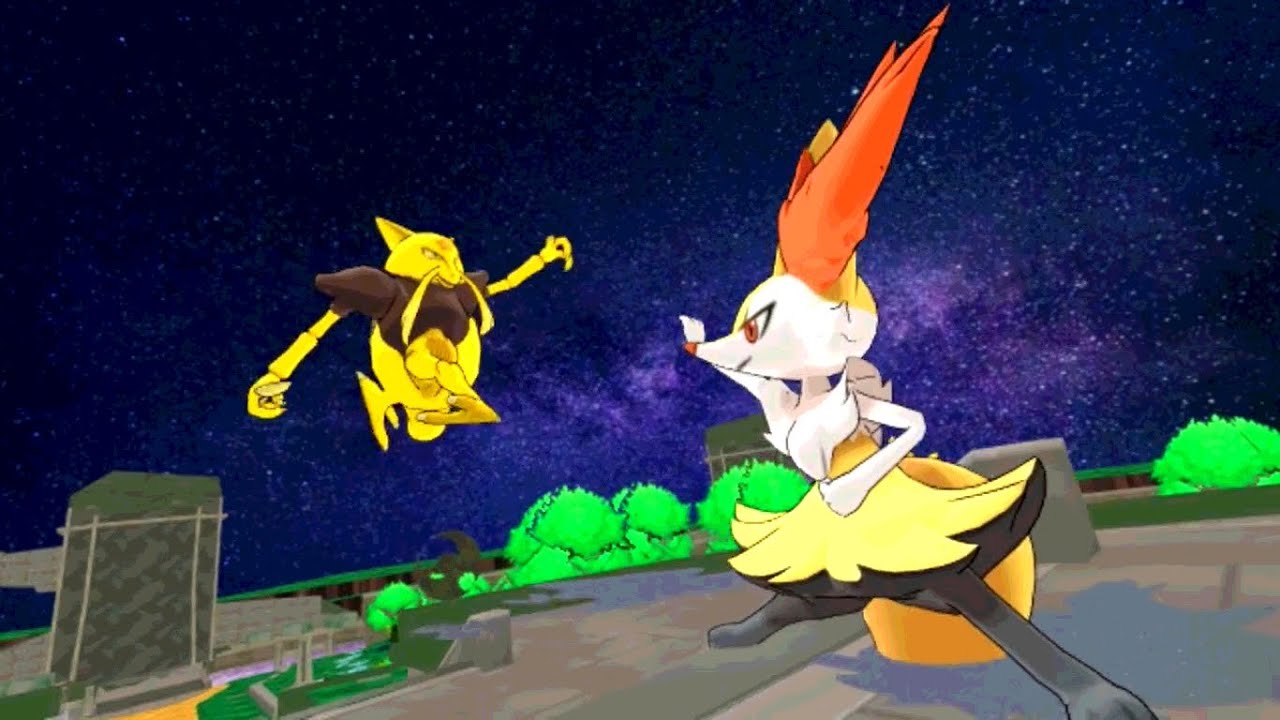 Braixen VS Kadabra [MMD]