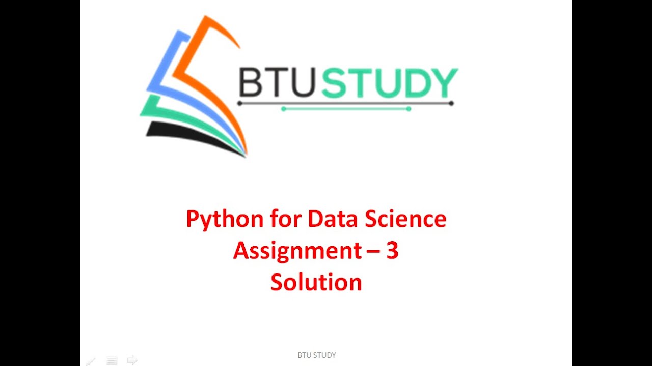 Python for data science Assignment   3 Solution