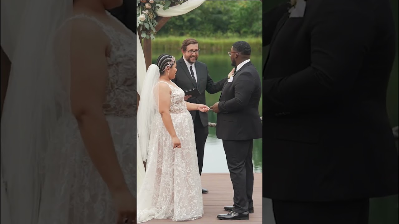 They threw it in the river! #weddings #weddingvideo #weddingideas #weddinginspo #ncweddings #love