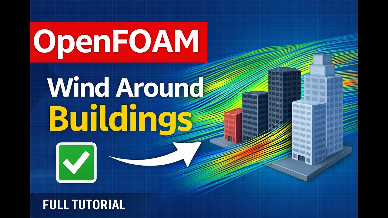 OpenFOAM Wind Around Buildings Tutorial | CFD Simulation Step-by-Step | CFD Simplified