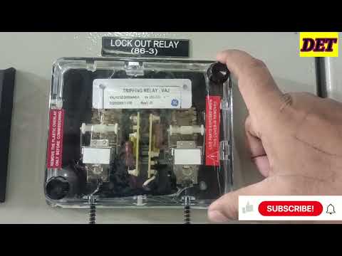 How to work master trip 86 Lockout relay #mastertrip #86relay #ge #alstom #schneider #abb #siemens