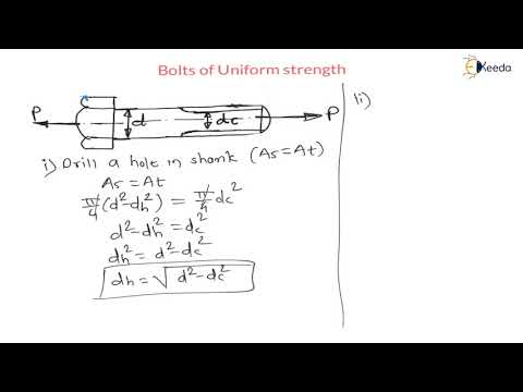 Understanding the Bolts of Uniform Strength - Joint Design - GATE ...