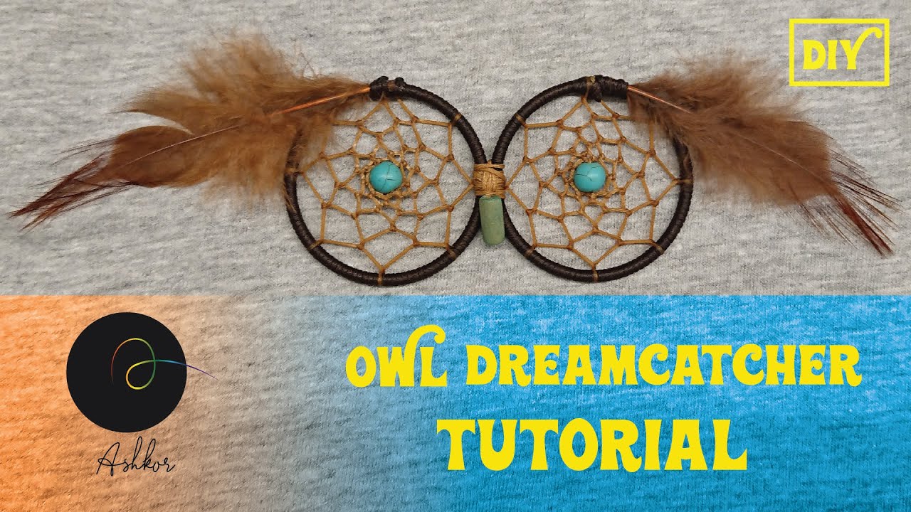 OWL DREAM CATCHER | HOW TO MAKE OWL DREAMCATCHER | MAKING MINI DREAMCATCHER AT HOME TUTORIAL DIY