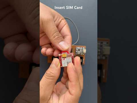 Insert sim card in sim80l gsm module #diy #gsmprojects #sim800l #gsm