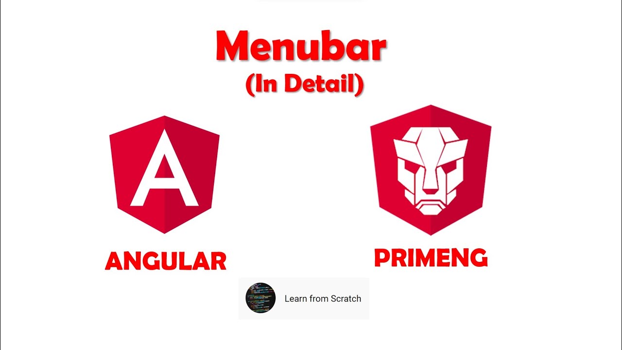 PrimeNG Menubar Component - Angular