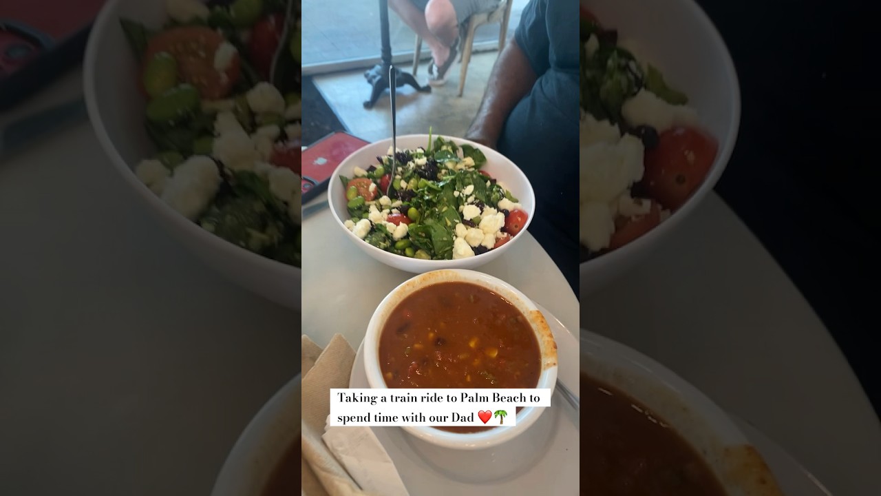 My sister and I taking a train ride to see our Dad ❤️