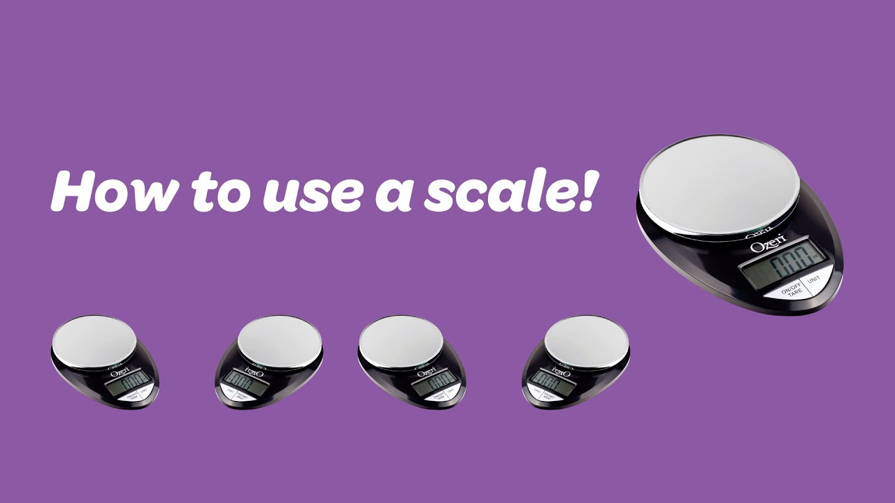 How to use a scale!