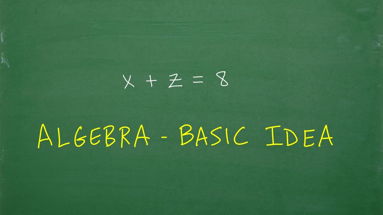 Algebra – the most BASIC concepts you need to understand