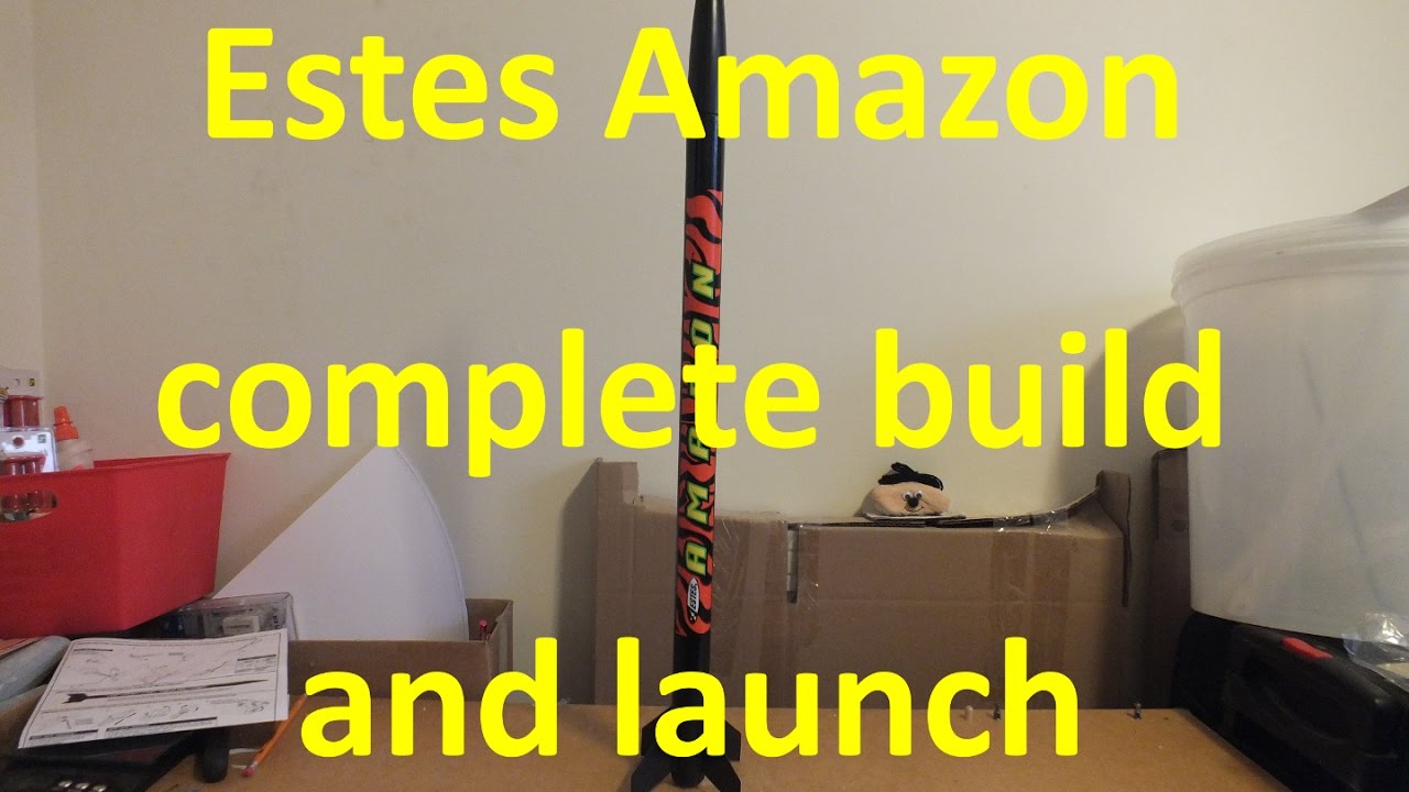 Estes Tandem-X review/build/launch Part 2 of 3 - Amazon rocket