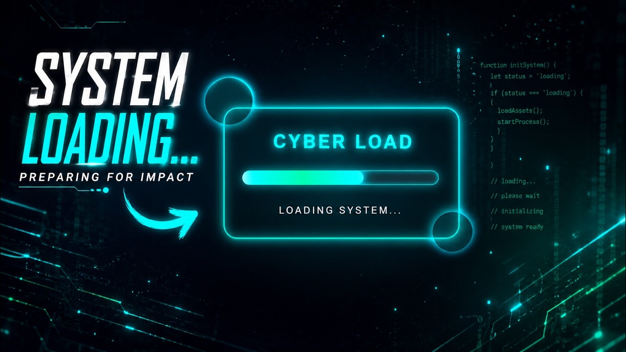 Cyber Animated Loading Screen Using HTML & CSS | Progress Bar |#coding #webdesign #css #shorts#trend