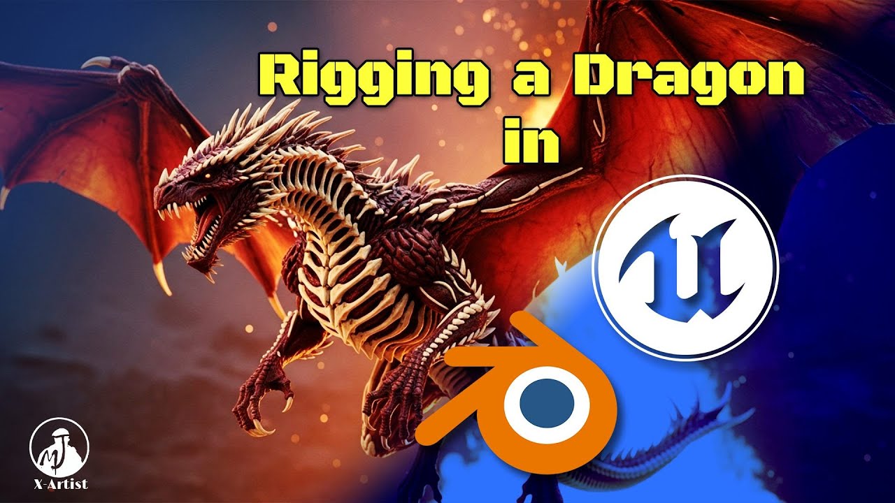 How to Rig a Dragon in Blender & Unreal Engine 5 - Full Tutorial
