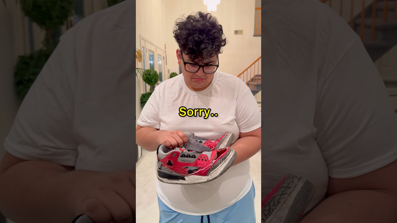 I Cut His Shoes 🥺❤️ #shorts