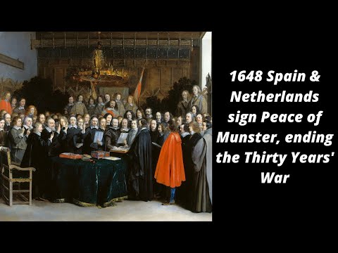 Today in History; Spain & Netherlands sign the Peace of Munster, ending the Thirty Years' War.