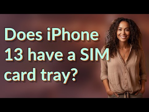 Does iPhone 13 have a SIM card tray?