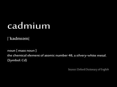 48 cadmium - How to pronounce chemical elements (periodic table)