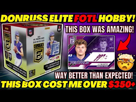 *INSANE LUCKY HOT BOX!π€― 2024 FOTL DONRUSS ELITE FOOTBALL HOBBY BOX REVIEW!π