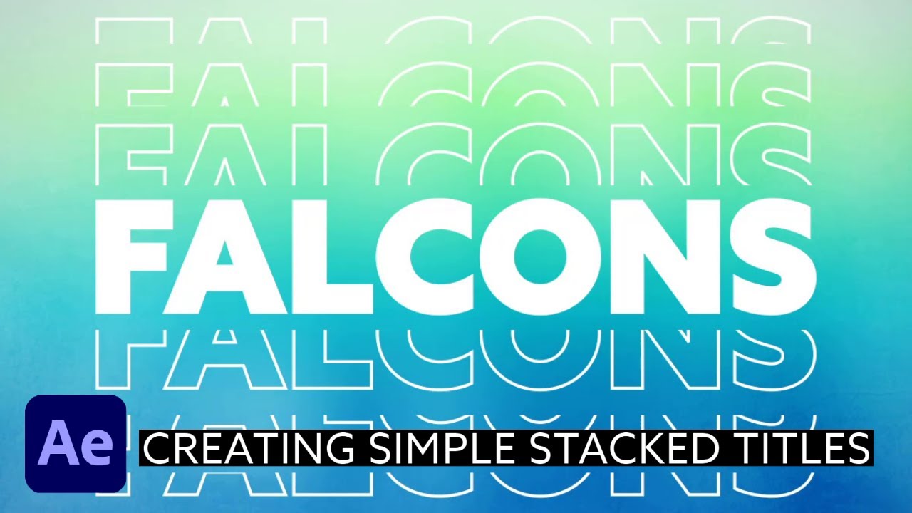 Creating Simple Stacking Titles | After Effects Tutorial