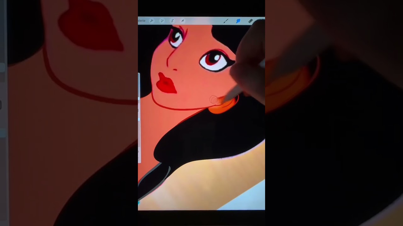 Glowup Jasmine #disneyart #disney #jasmine #glowup #transformation #artwork #shortswithzita #shorts