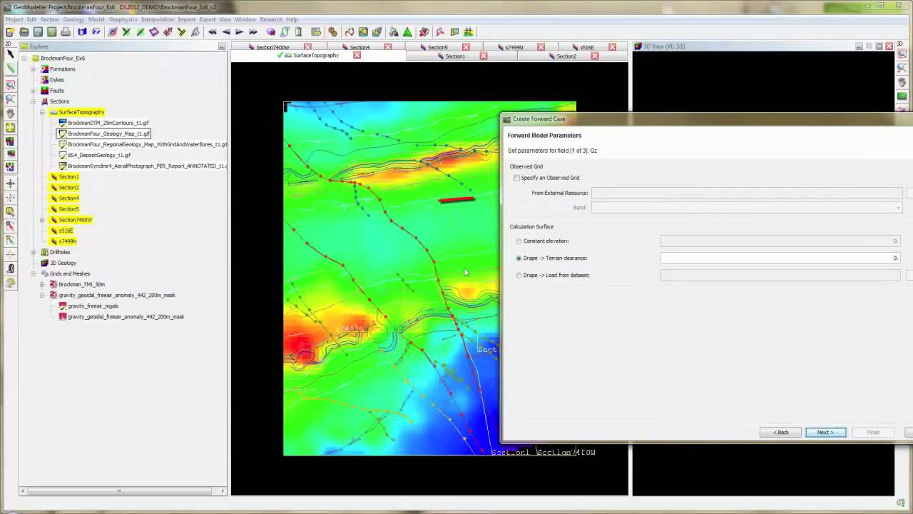 Introduction to Geophysics in Geomodeller 2012 - Forward Modelling