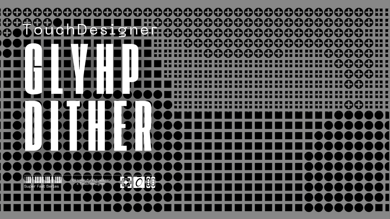 TouchDesigner Tutorial: Create a Generative Glyph Dither Effect (Easy)