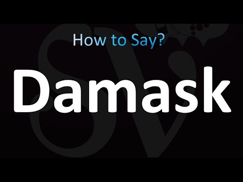 How to Pronounce Damask (correctly!)