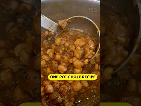 You will forget other Chole Recipes after this 😋 One pot Chole Masala Recipe #foodsandflavors