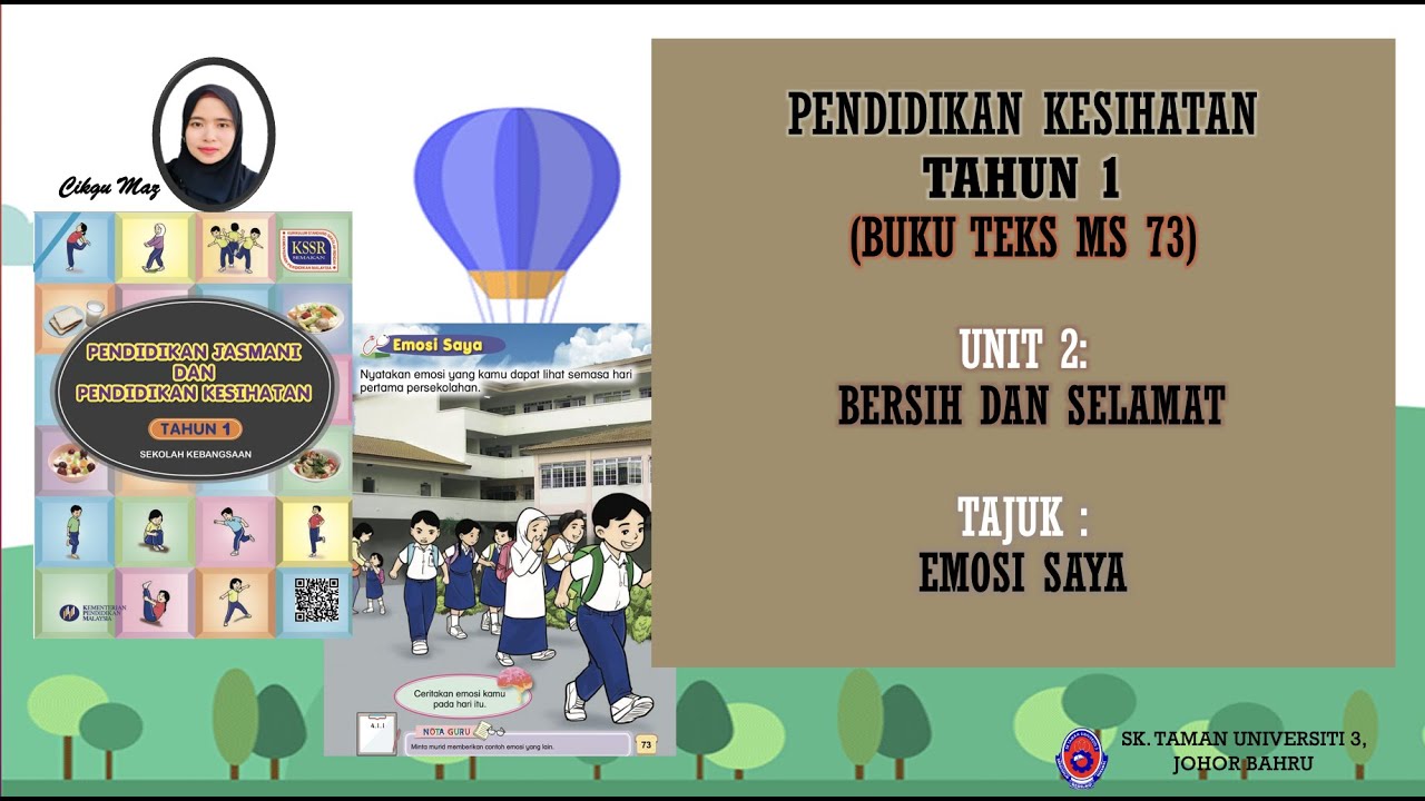 PK TAHUN 1 || BUKU TEKS PENDIDIKAN JASMANI DAN PENDIDIKAN KESIHATAN MS 73 : UNIT 4 : EMOSI SAYA