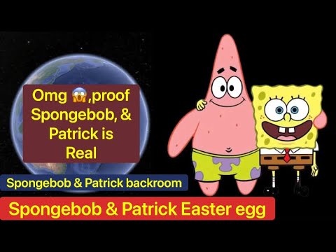 #395 unbelievable π±,SpongeBob & Patrick is real? in google earth & google maps backroom