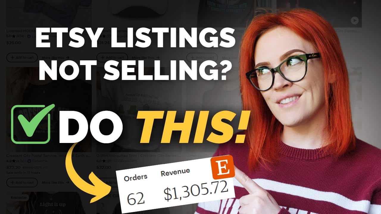 How to FIX Etsy Listings that Won't Sell