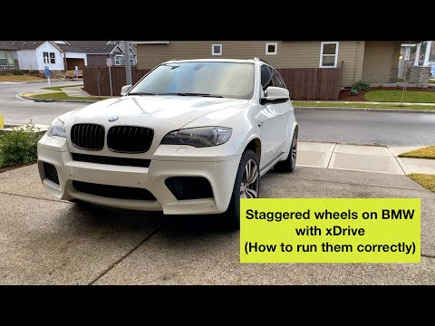 Staggered wheels on BMW with xDrive (How to run them correctly)