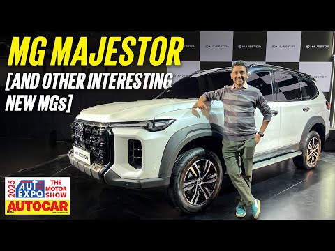 MG Majestor + Plug-in hybrids, strong hybrids & EVs | Auto Expo 2025 | Autocar India