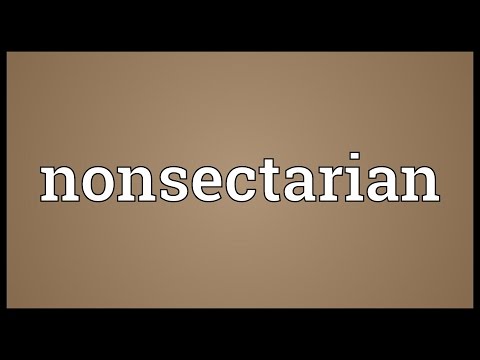 Nonsectarian Meaning