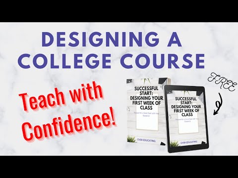 Tips For Designing A College Course From Scratch | Successful Start Overview