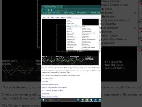 Free Online Electronics Circuit Simulator || open source