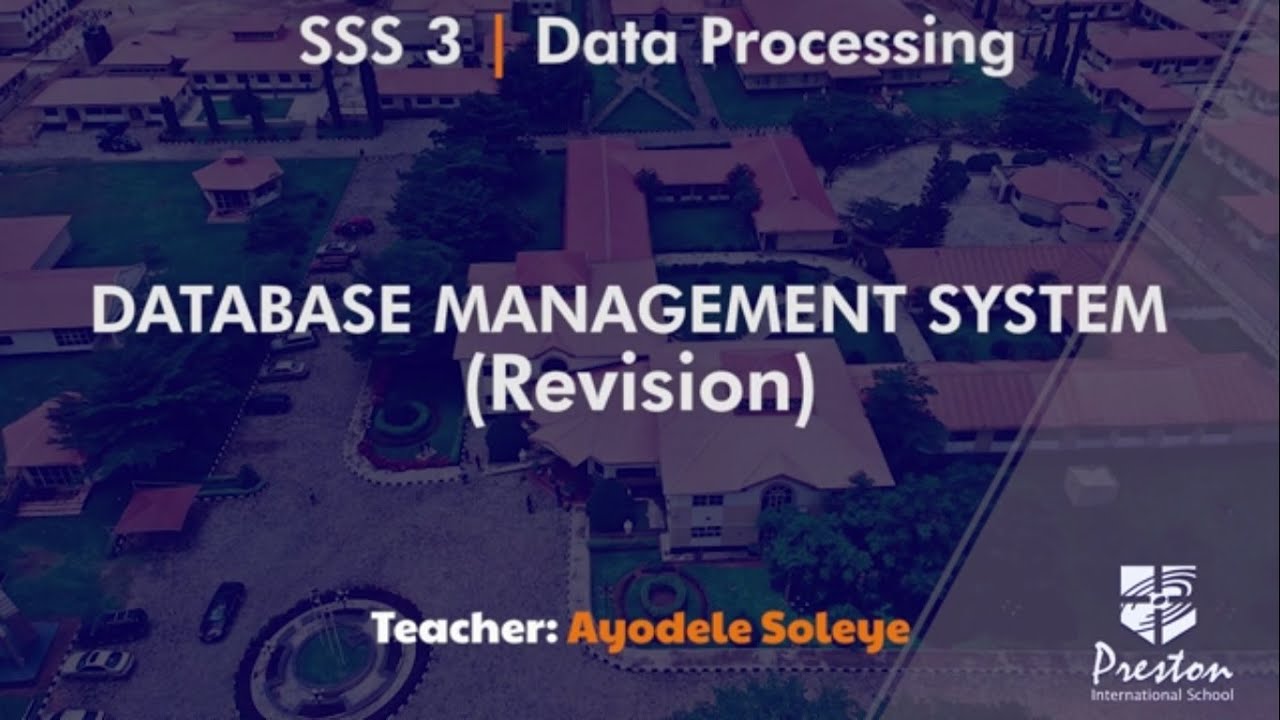 Database Management System (Revision) - Data Processing
