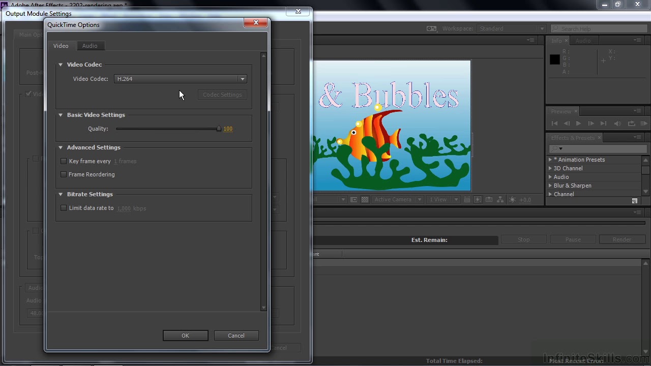 after effect tutorials  Rendering Your Project   The Render Queue