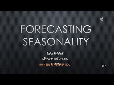 Forecasting Seasonality Using Excel Solver Tutorial