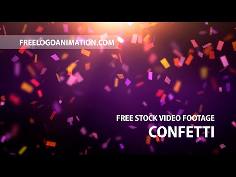 [FREE] Video background footage Confetti download
