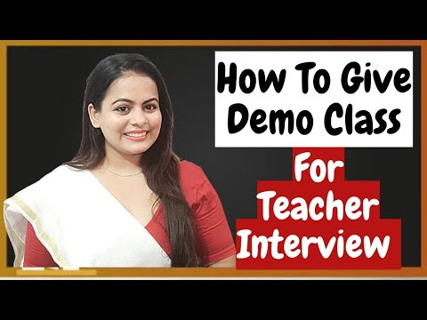 Demo tips for teaching || How to give demo class for teaching job || Demo tips for teacher interview