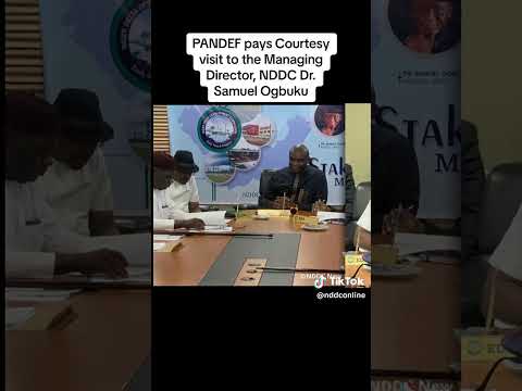 PANDEF pays Courtesy Visit to the Managing Director, NDDC Dr. Samuel Ogbuku