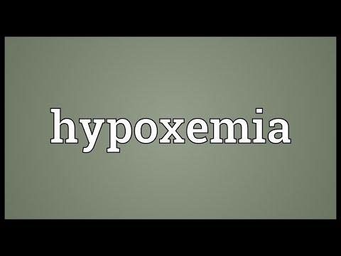 Hypoxemia Meaning