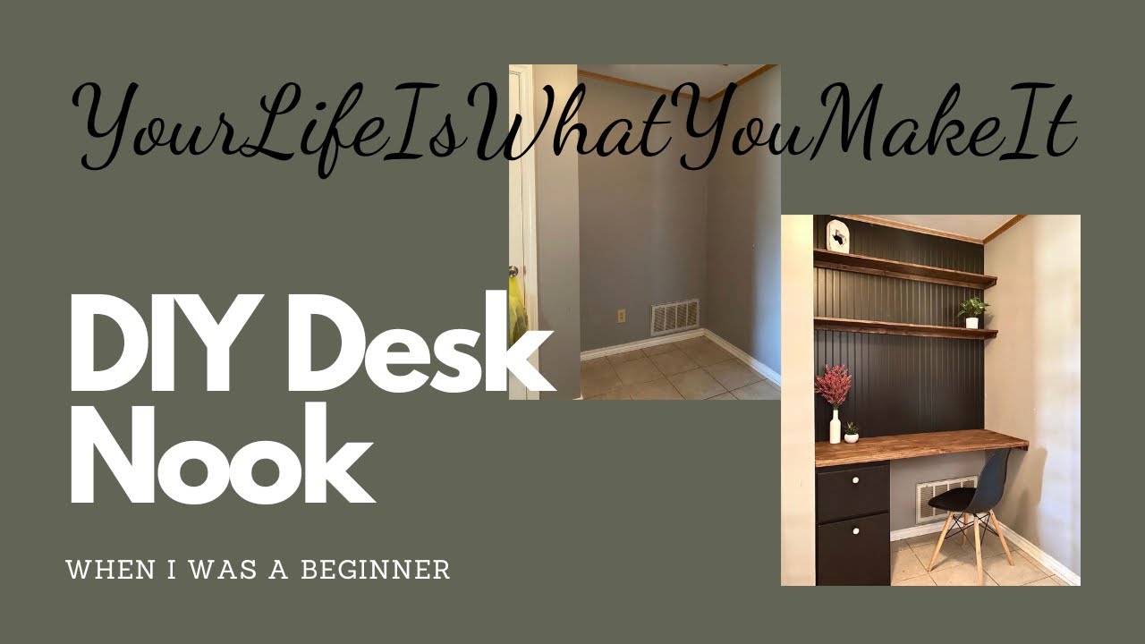 My Beginner DIY Desk Nook