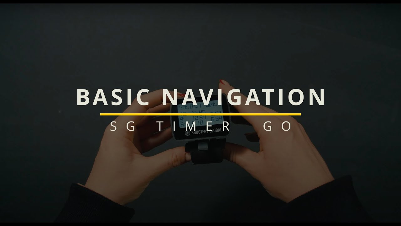 SG Timer GO — Basic Navigation Guide